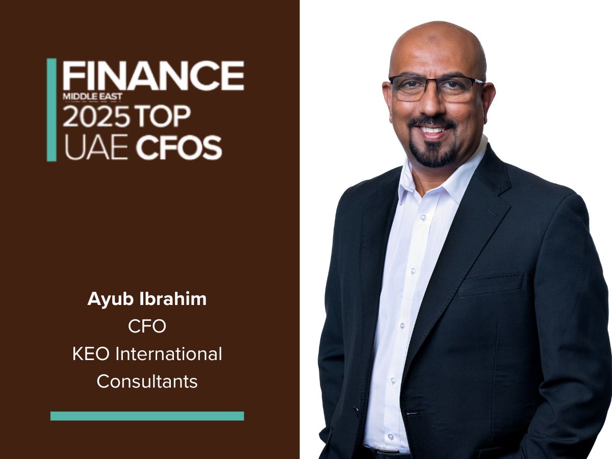 Ayub Ibrahim among Finance Middle East’s Top 20 UAE CFOs 2025 - Finance Middle East